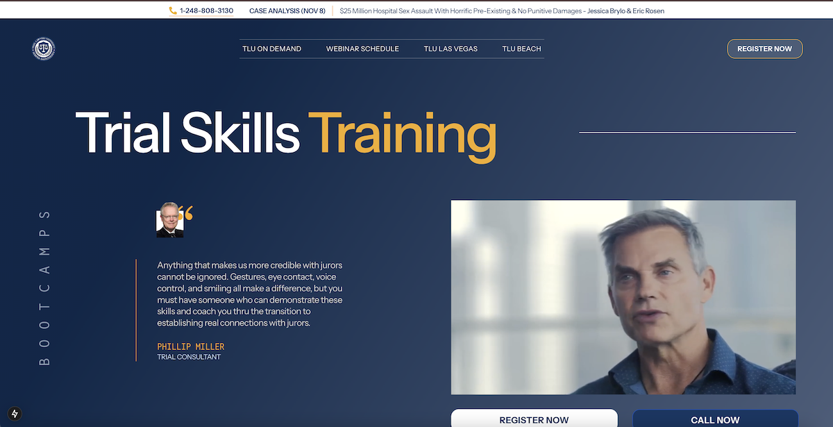Trial Skills Training | Break Through to The Trial Lawyer In You